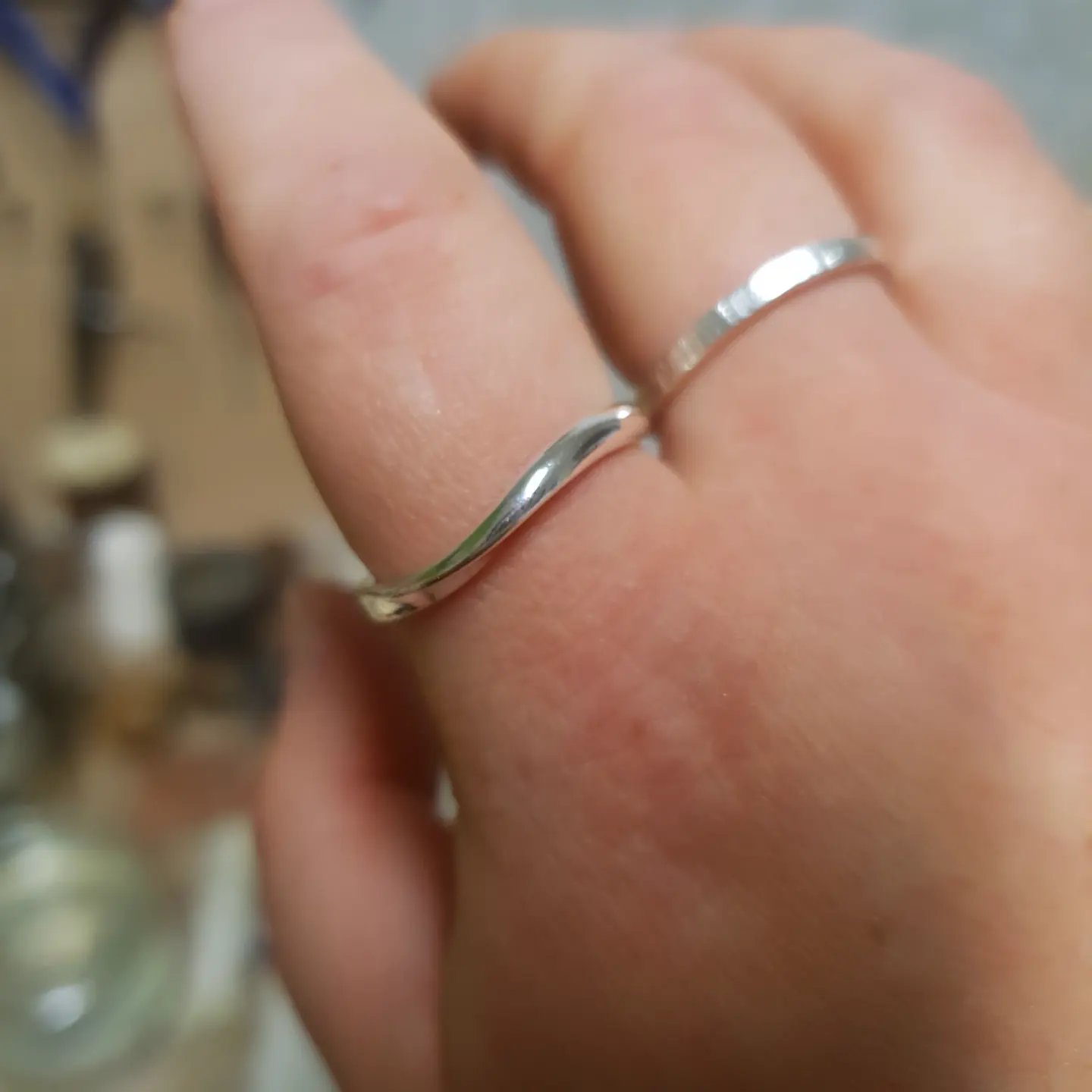 Silver Twisted Band Ring - ABIGAIL J MARSH