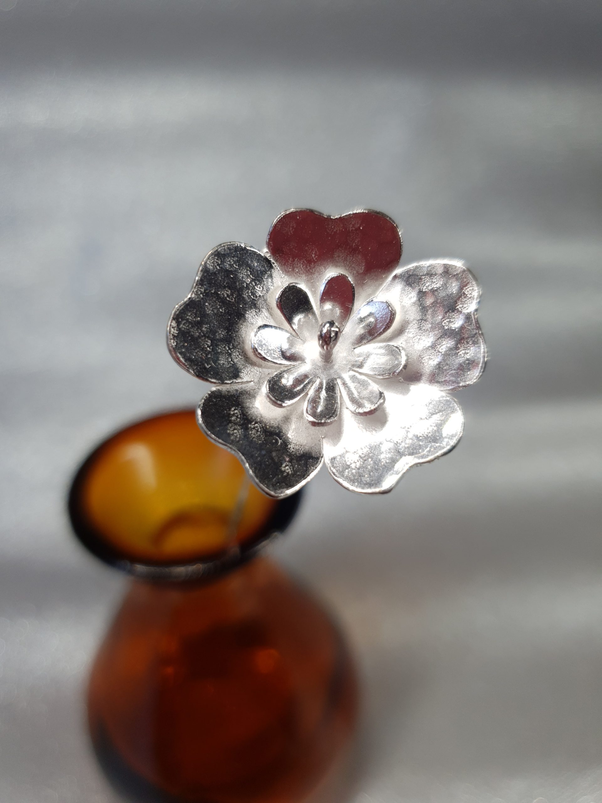 Silver Poppy Flower - ABIGAIL J MARSH