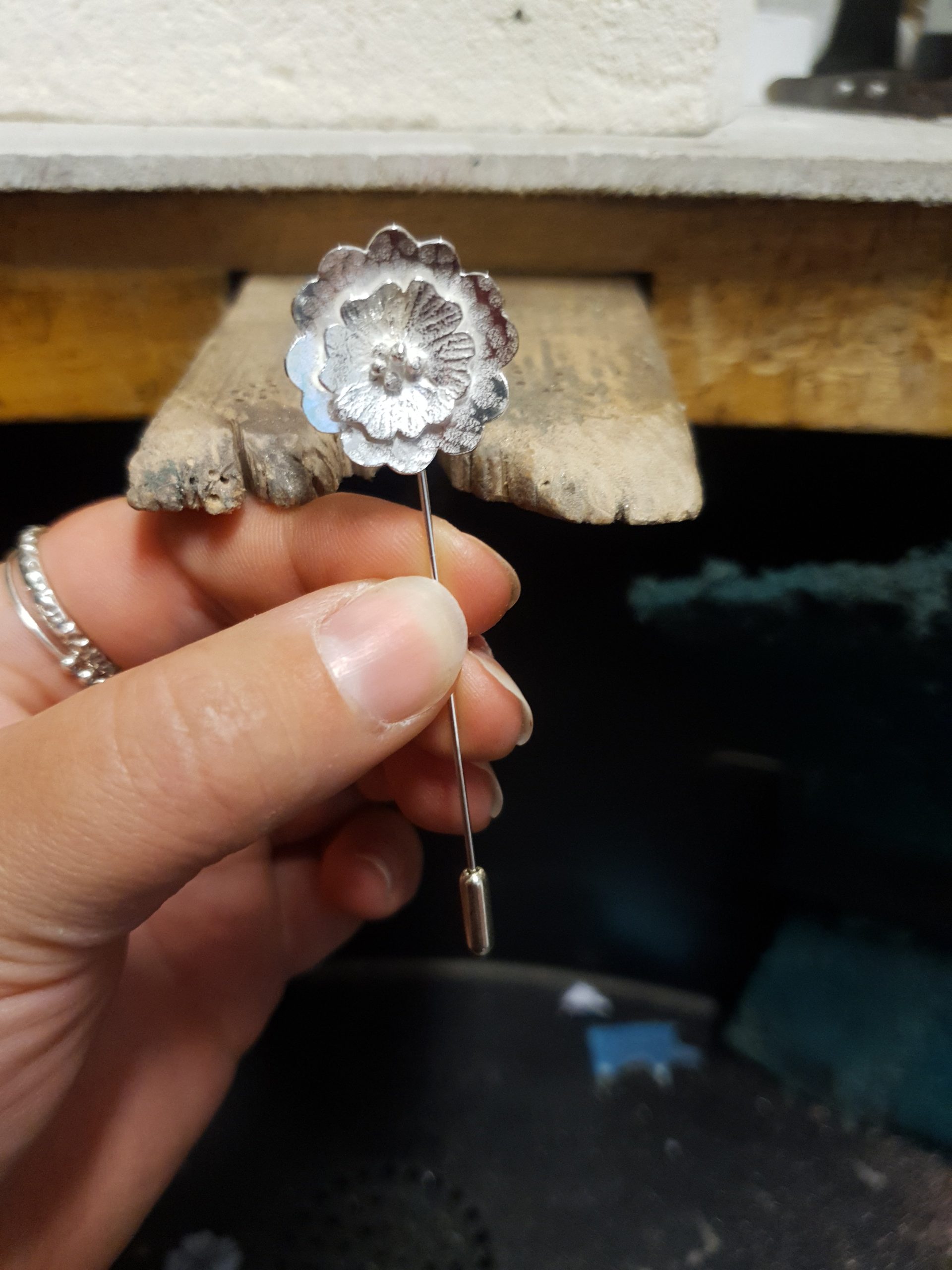 Silver Flower Brooch - ABIGAIL J MARSH